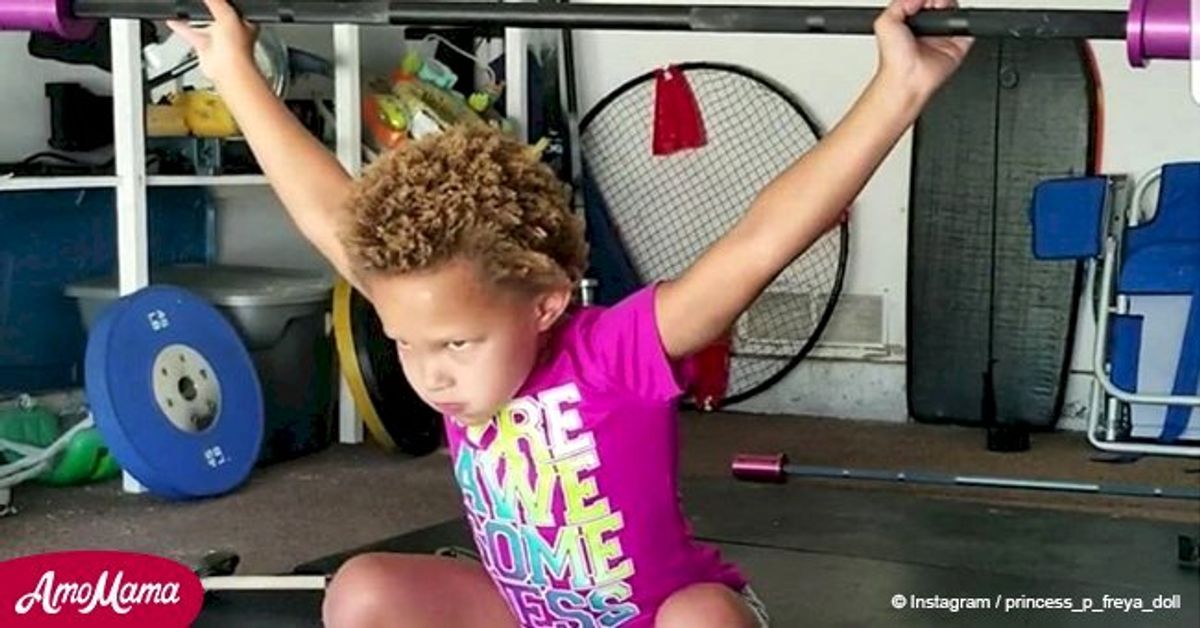 Meet the youngest female bodybuilder aged only 5