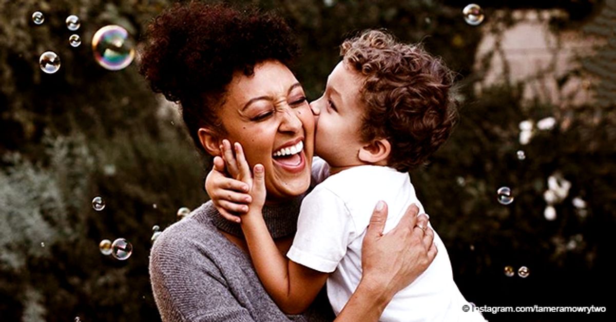 Tamera Mowry of 'The Real' Shares Photo of Son Aden Showing Her Love ...
