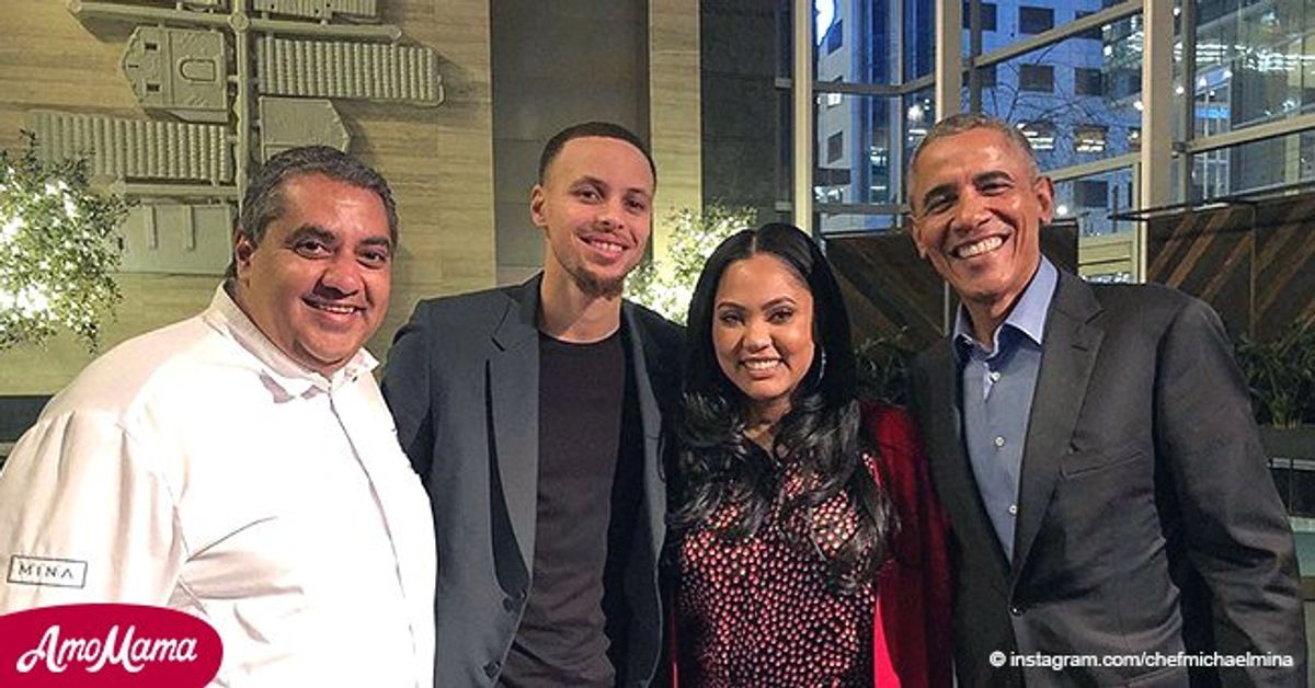 Barack Obama enjoyed an evening without Michelle at a restaurant full ...