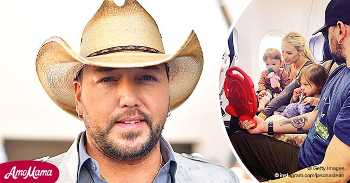 Jason Aldean Shares Photo of Baby Daughter Navy's First Flight & Shares ...