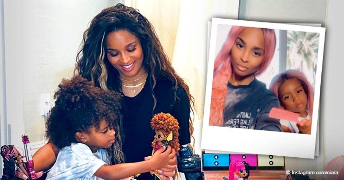 Ciara and Her Daughter Sienna Look like Twins in a Video Sporting ...