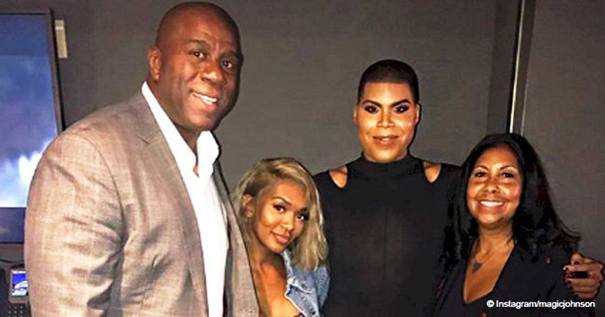 Magic Johnson gets dragged after sharing photo with his wife, daughter ...
