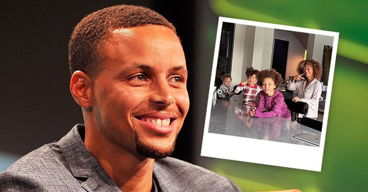 Stephen Curry Shares Family Photos of His Mom, Wife & 3 Look-Alike Kids ...