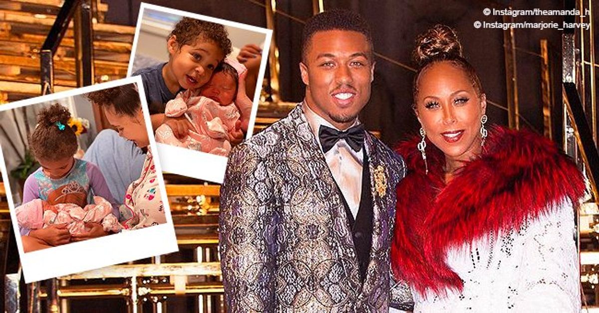 Watch Marjorie Harvey's Son Jason and Wife Amanda's Children Meet Their ...
