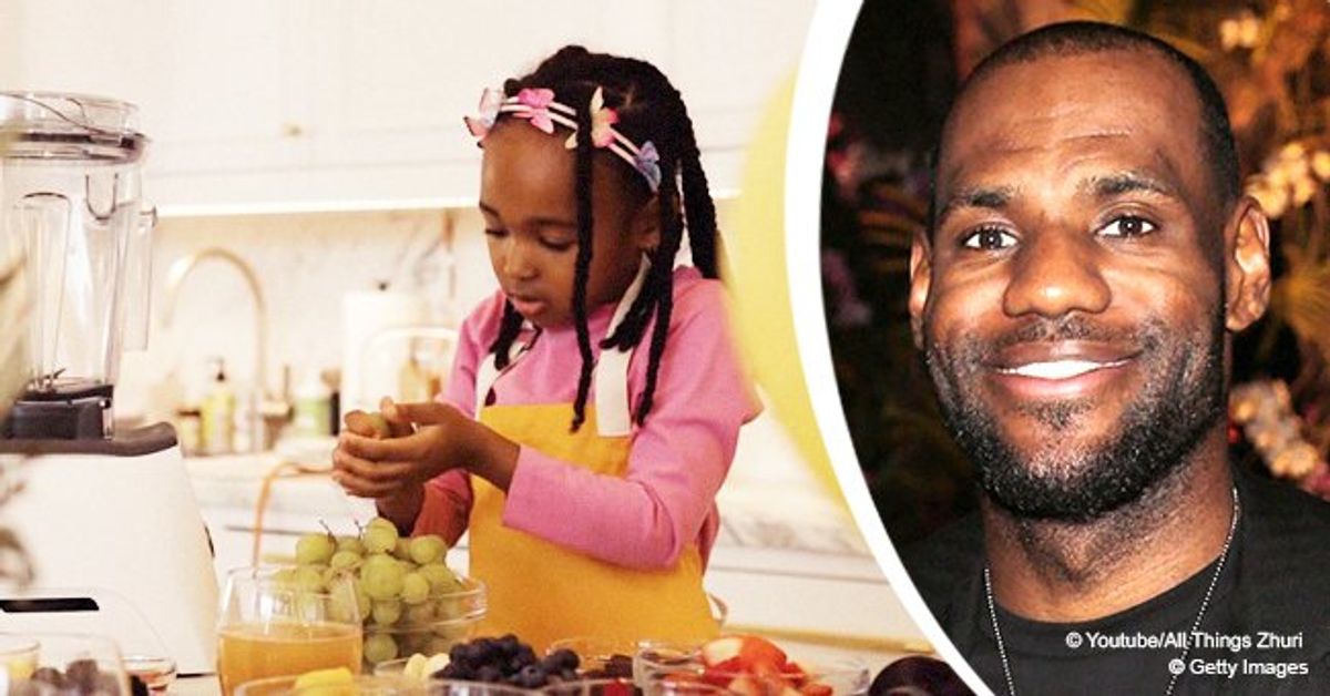 LeBron James’ 5-Year-Old Daughter Makes Smoothies for the Fam in First ...