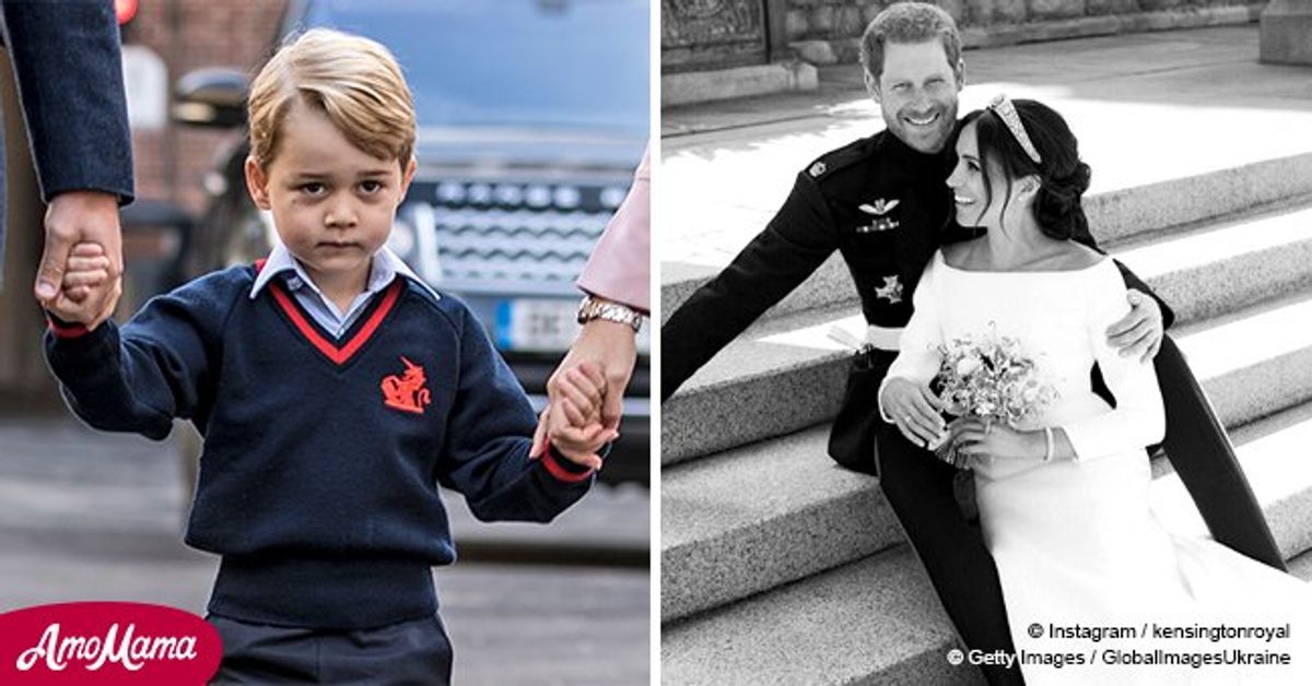 Little Prince George steals the show in official photos with Meghan and ...