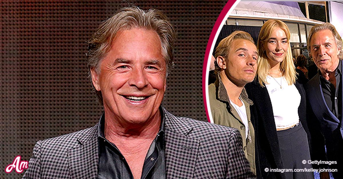 Don Johnson Looks Happy in Photo with His Daughter and Son