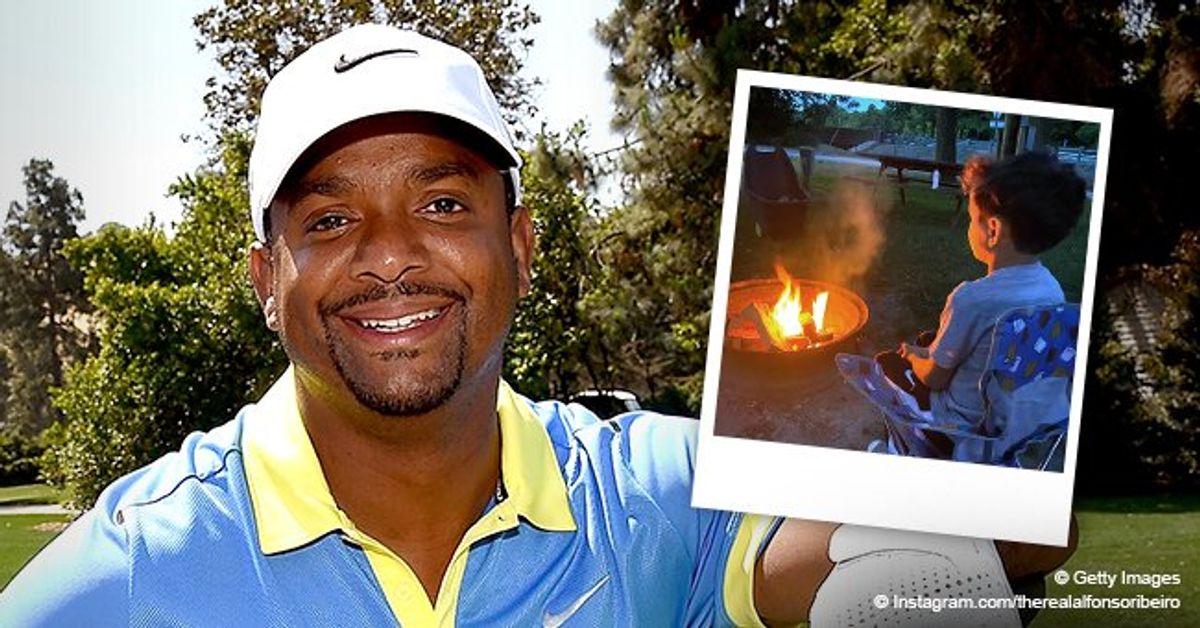 Alfonso Ribeiro Reveals Son Alfonso Jr's Love for Campfires in New Photo