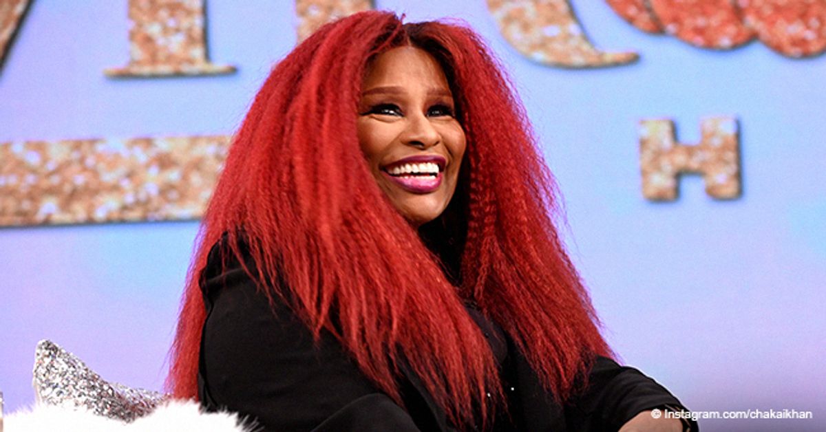 Chaka Khan, 66, Stuns with Her Youthful Beauty in Black Outfit & Red ...