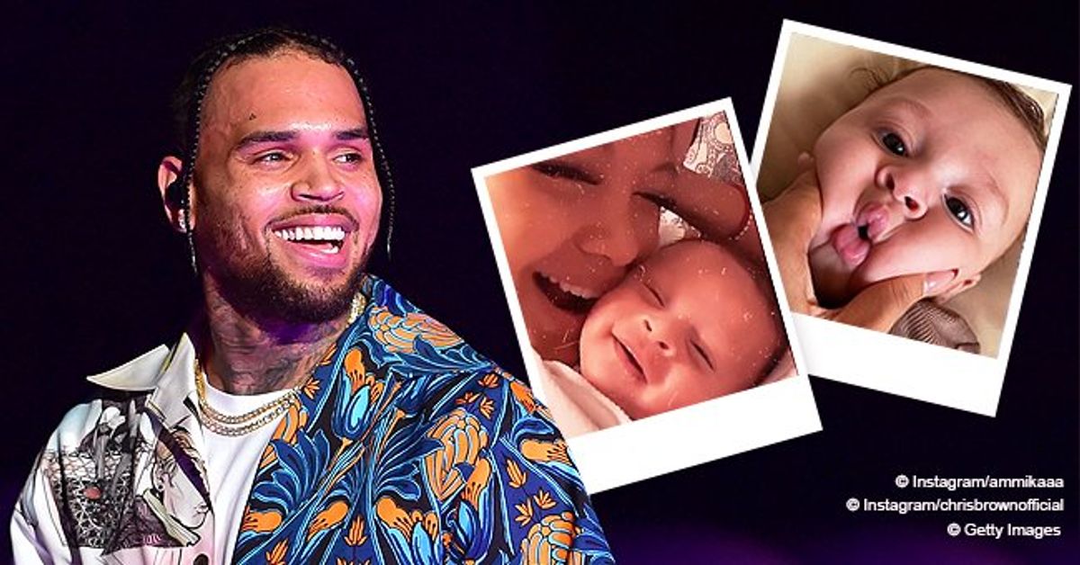 Chris Brown's Son Aeko Looks Cute with His Big Brown Eyes in Photo ...