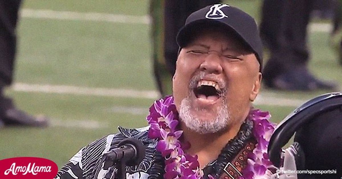 Hawaiian singer who was diagnosed with cancer sang the national anthem ...