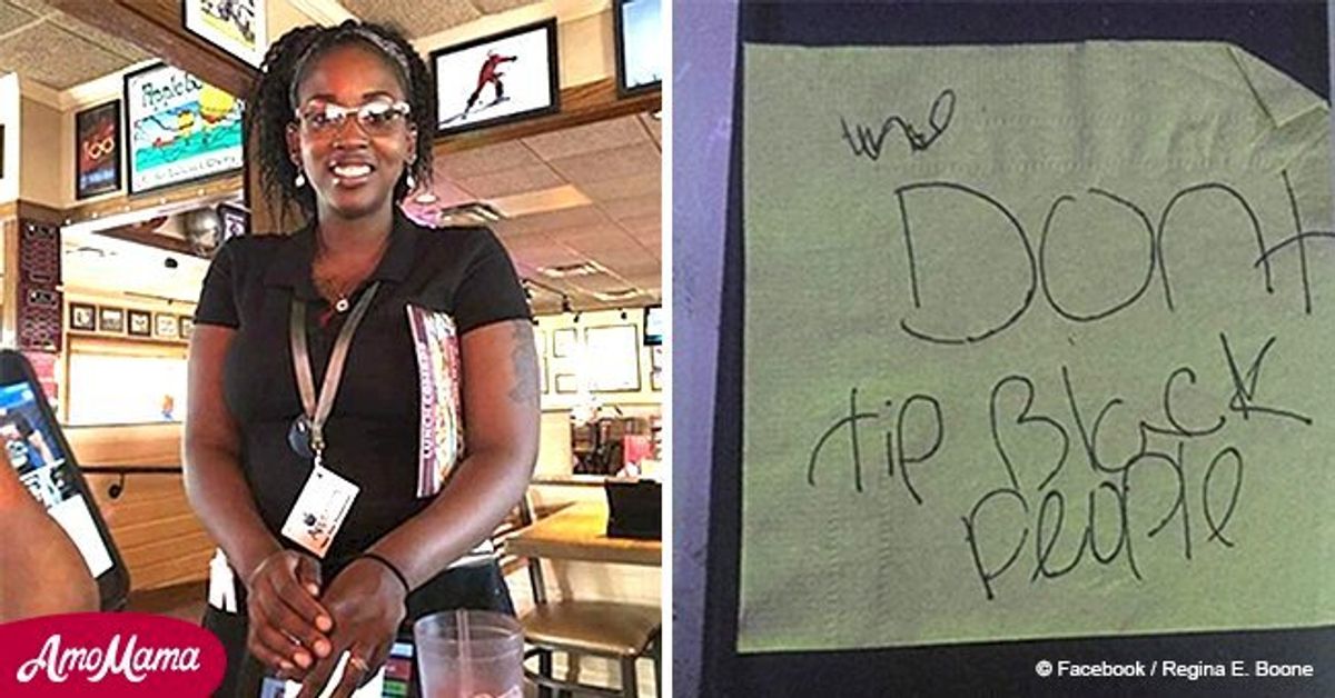 Waitress given rude racist note with offensive words on a napkin ...