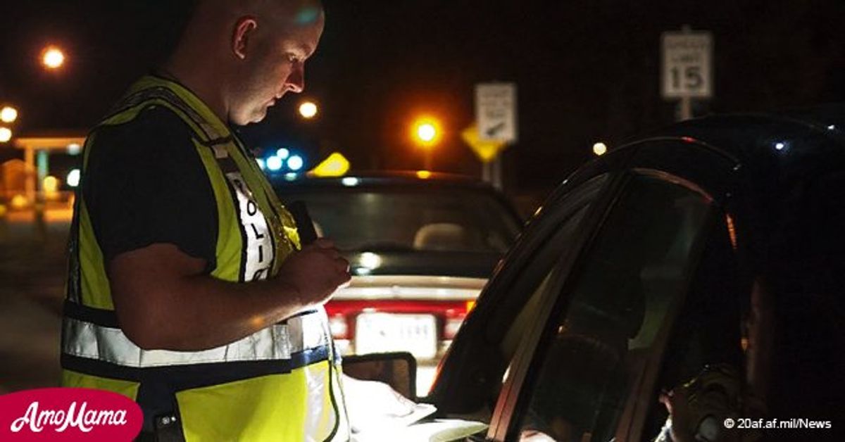 Man is stopped by a police officer late at night and tries to get out ...