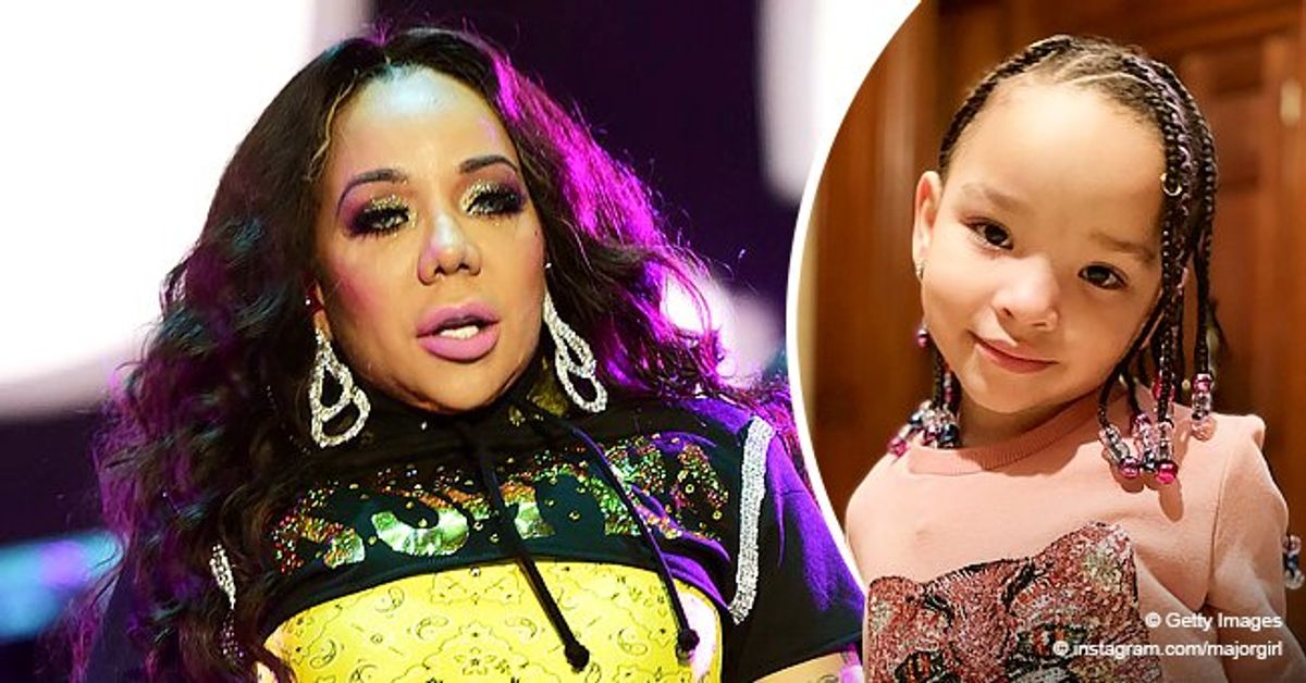 Tiny Harris' Daughter Heiress Poses With Braids in a Pink Sweater ...