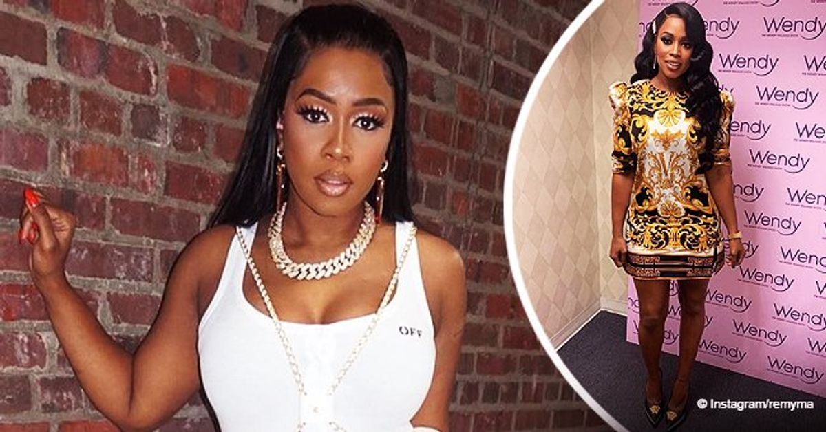 Remy Ma Is Epitome of Glamour in Chic Versace Dress in Photo from 'The ...