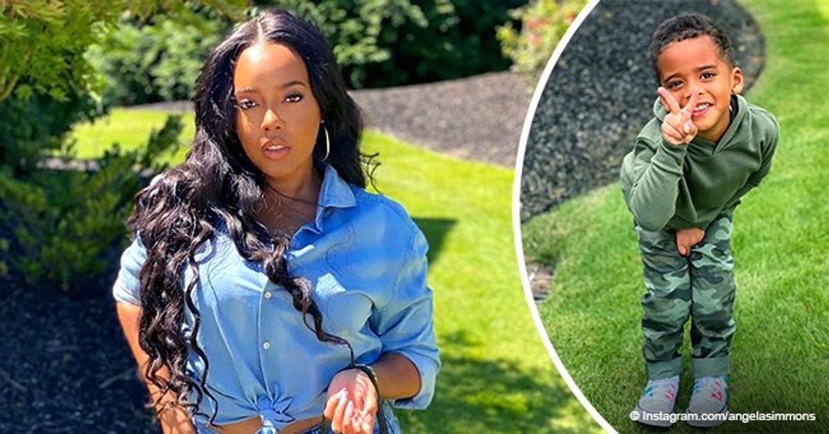 Angela Simmons' Handsome Little Boy Sutton Turns 4 & Looks like His Mom ...