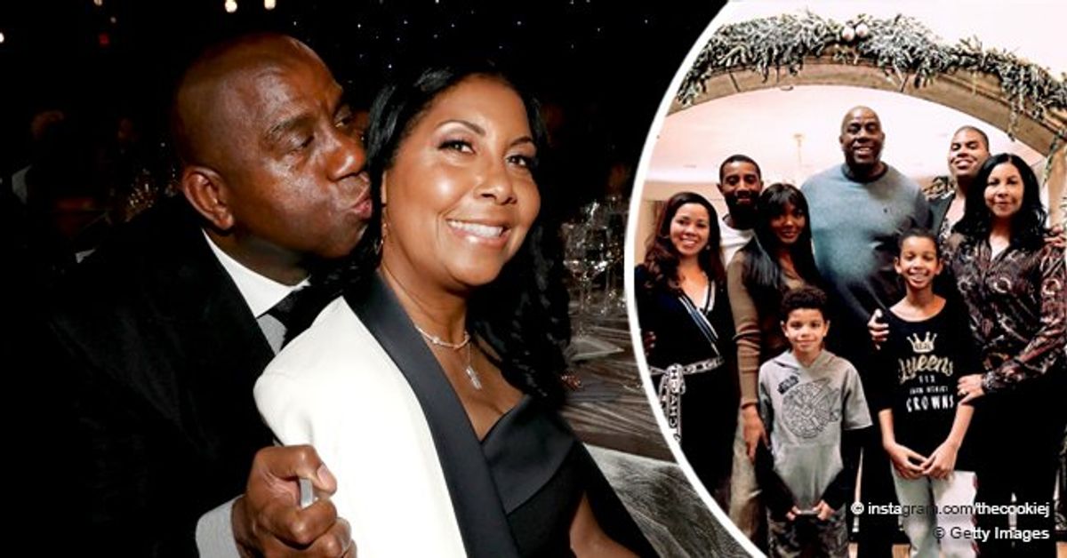 Magic Johnson’s Wife Cookie of 28 Years Shares Beautiful Family Pic ...