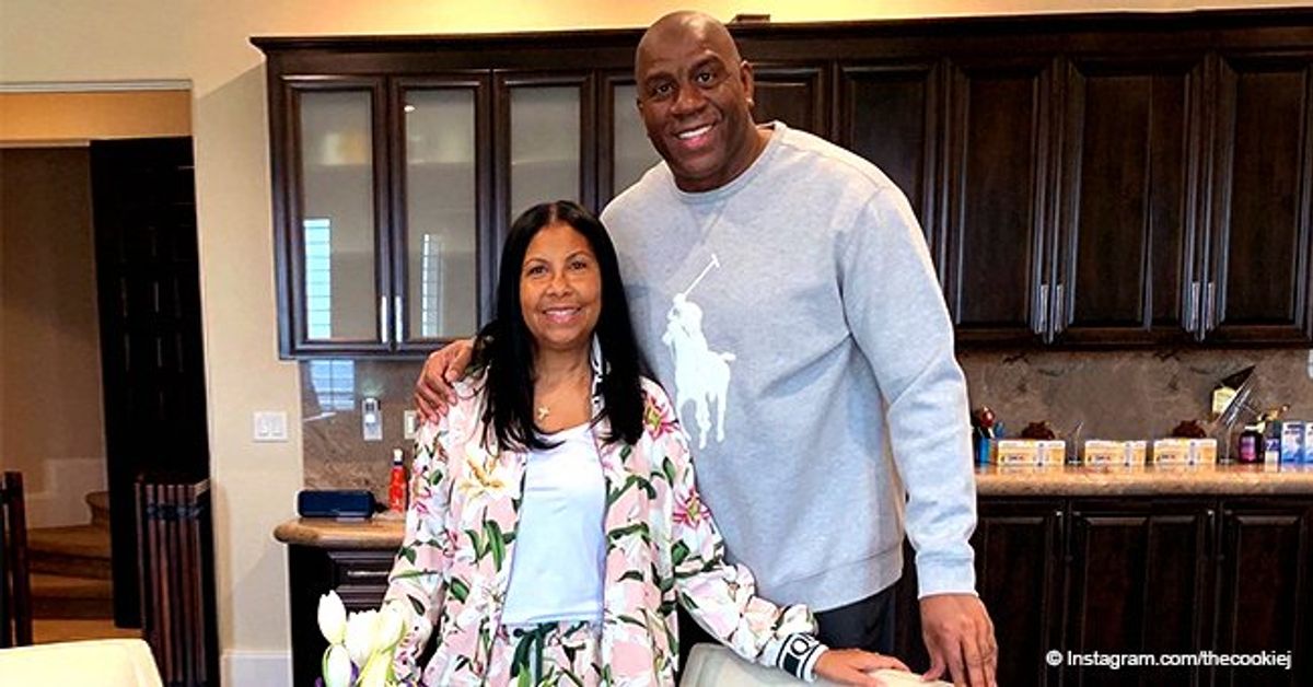 Magic Johnson's Wife of 28 Years Stuns in Floral Sweatsuit with Husband ...