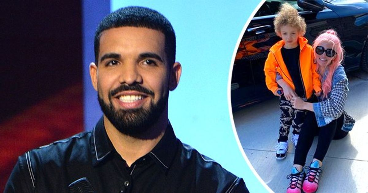 Drake's Son Adonis Poses In an Orange Jacket with Mom Sophie Brussaux ...