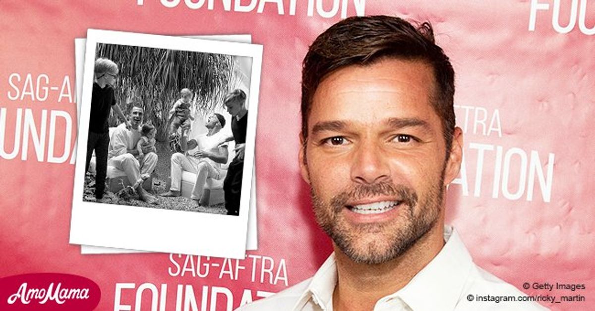 Ricky Martin Shares Rare Family Photo with All of His Kids Amid Lockdown