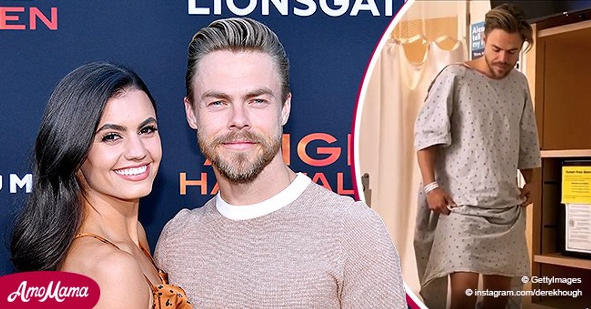 Derek Hough Tries to Dance for Girlfriend Hayley Erbert While Dressed ...