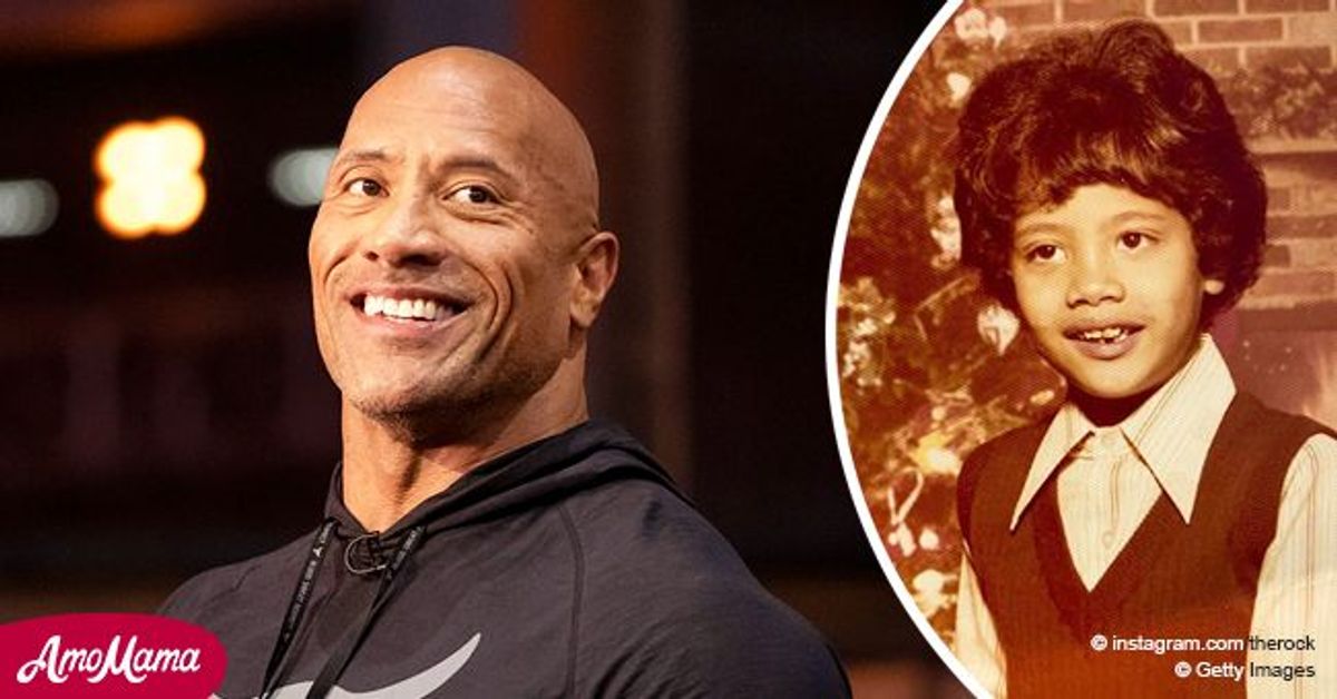Dwayne Johnson Shares Childhood Photo & Says People Thought He Was a ...
