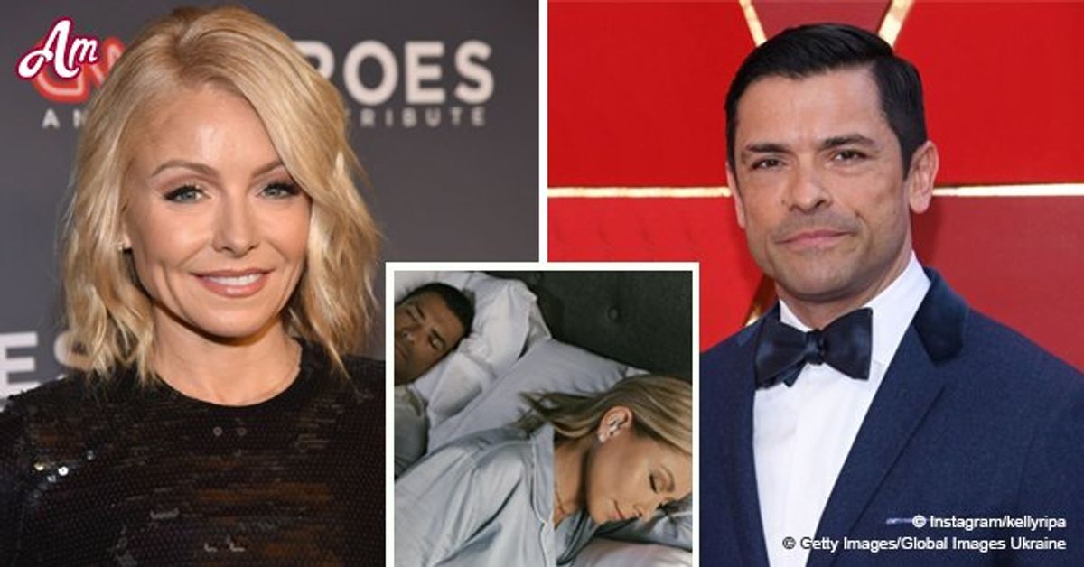 Kelly Ripa shares a romantic photo taken in bed with her handsome husband