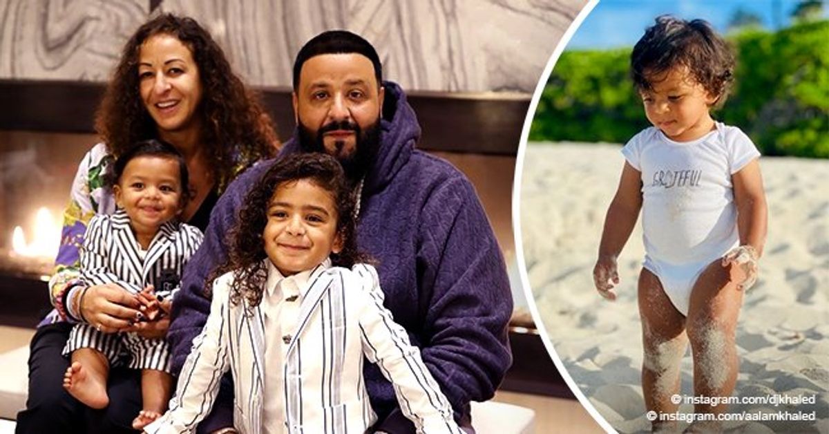 DJ Khaled's Youngest Son Aalam Looks Cute Posing on the Beach in a Snow ...