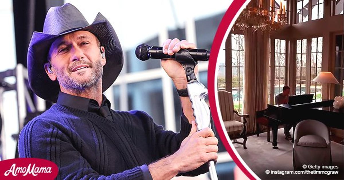 Tim McGraw Play Piano as He Sings Cover of Lionel Richie's 'My Love' at ...