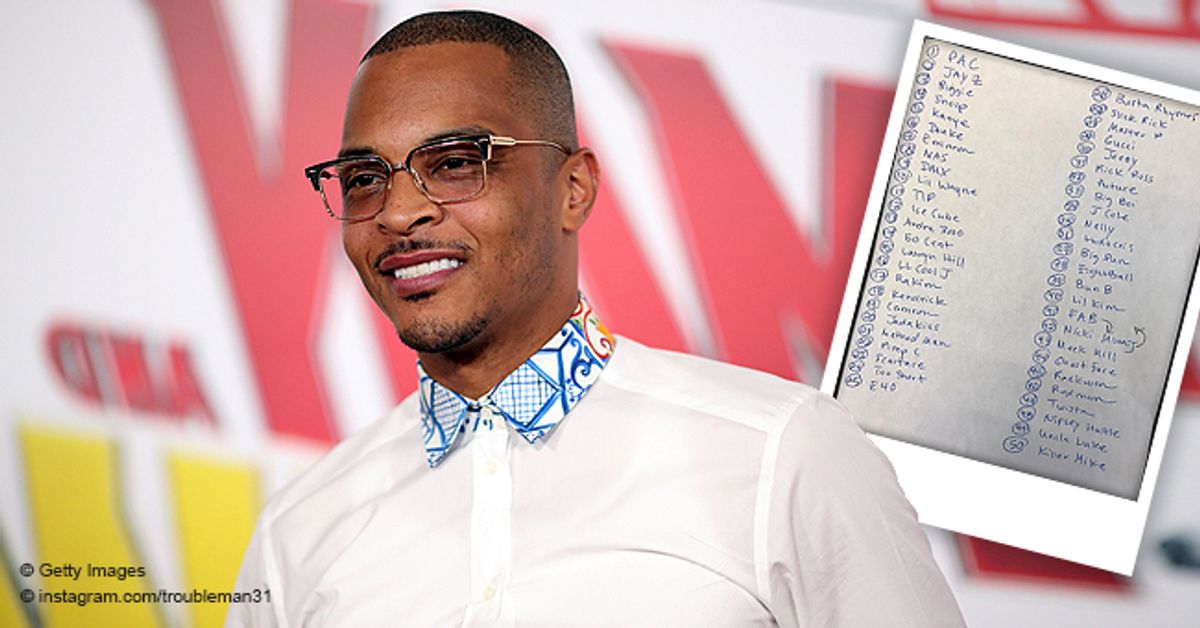 TI of 'Family Hustle' Shares His Top 50 Rappers of All Time after Being ...