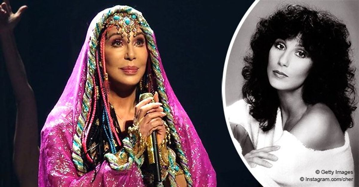Cher Looks Unforgettable Posing in a Pink Opera Cloak & Headband ...