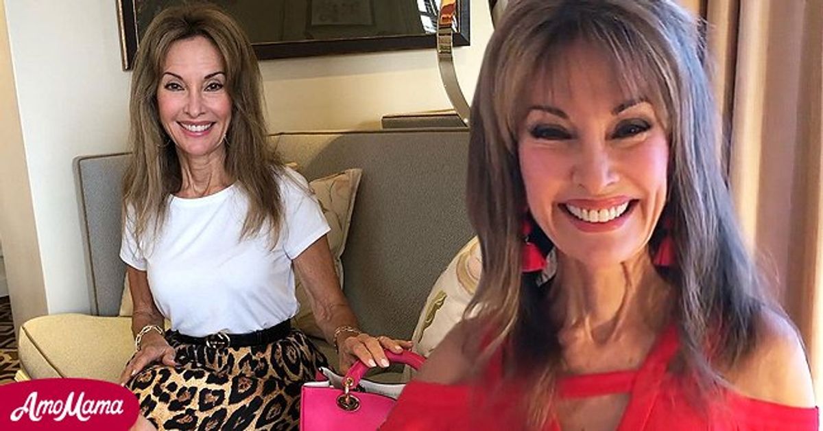 Susan Lucci Pairs a Cheetah-Print Skirt with a T-Shirt & Pink Christian ...