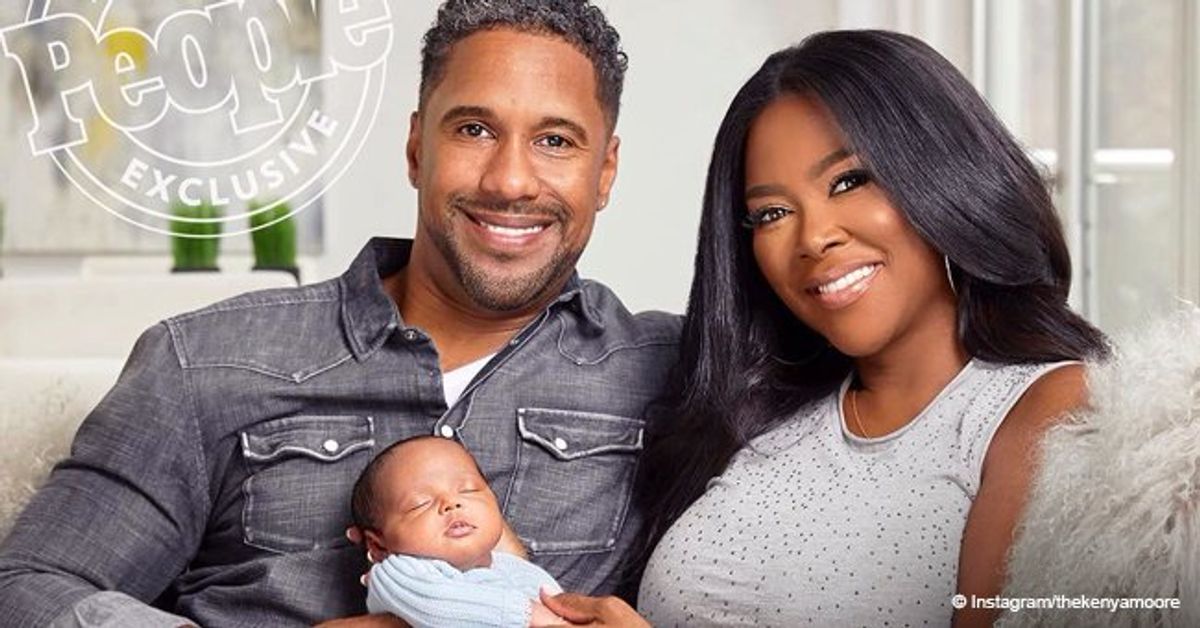 Kenya Moore captures hearts in sweet family pic with husband & daughter ...