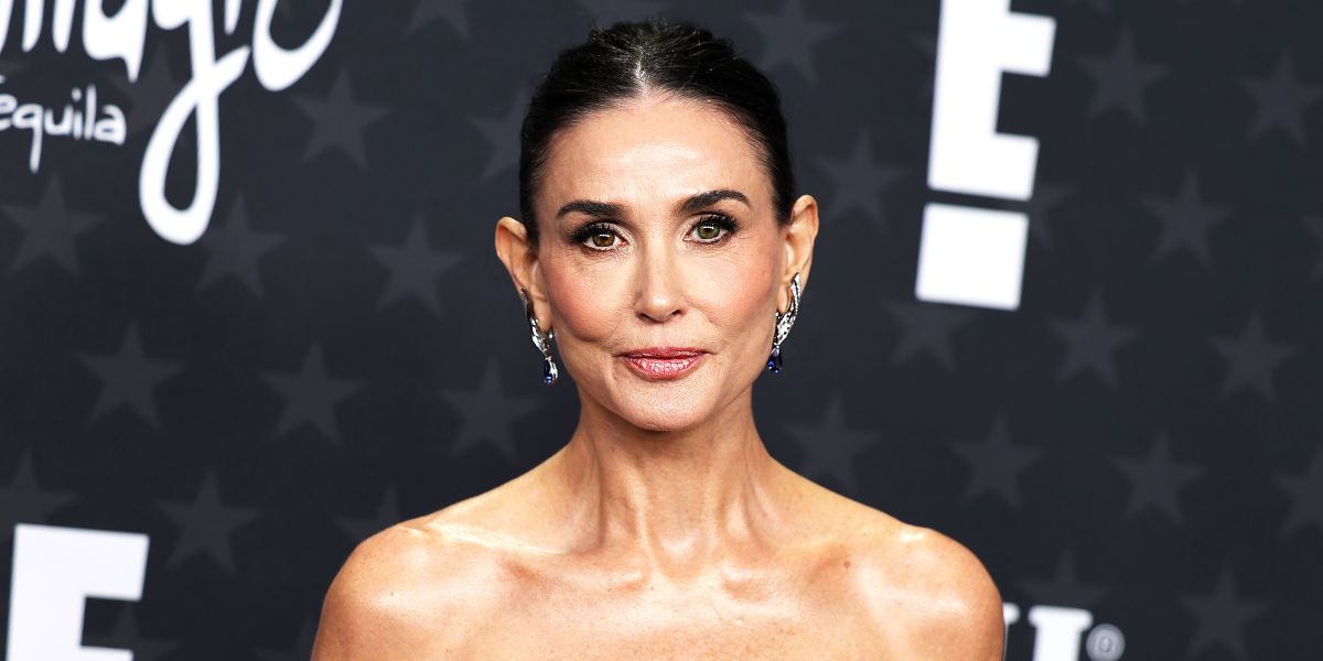 Demi Moore, 62, Stuns in a 'Mosaic' Colorful Dress at the 2025 BAFTA ...
