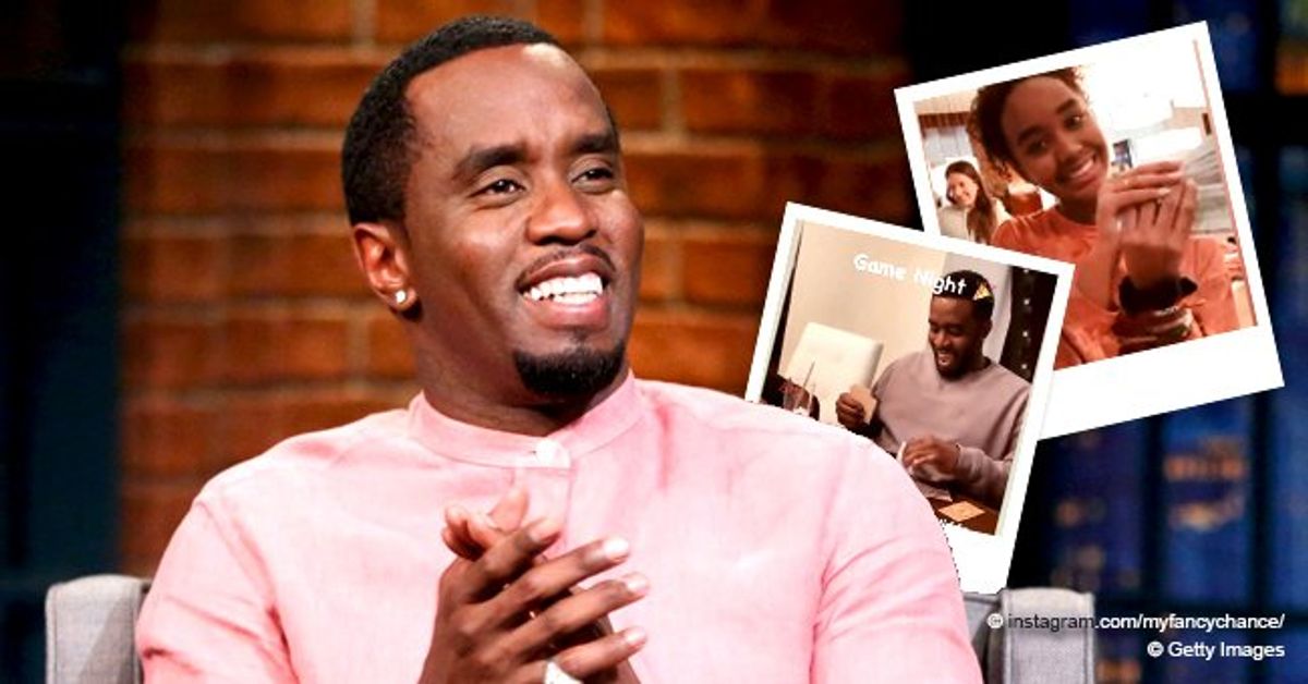 Diddy Is All Smiles Playing Monopoly with His Beautiful Daughters as ...