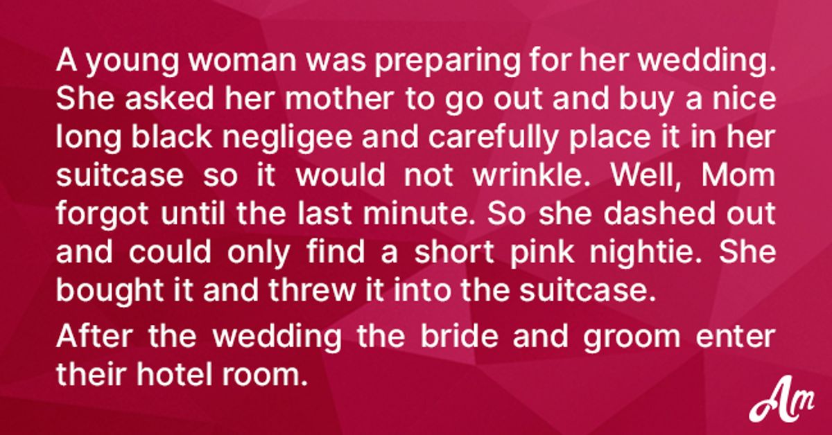 Daily Joke: Bride Asks Mom to Buy Her a Long Black Negligee as She ...