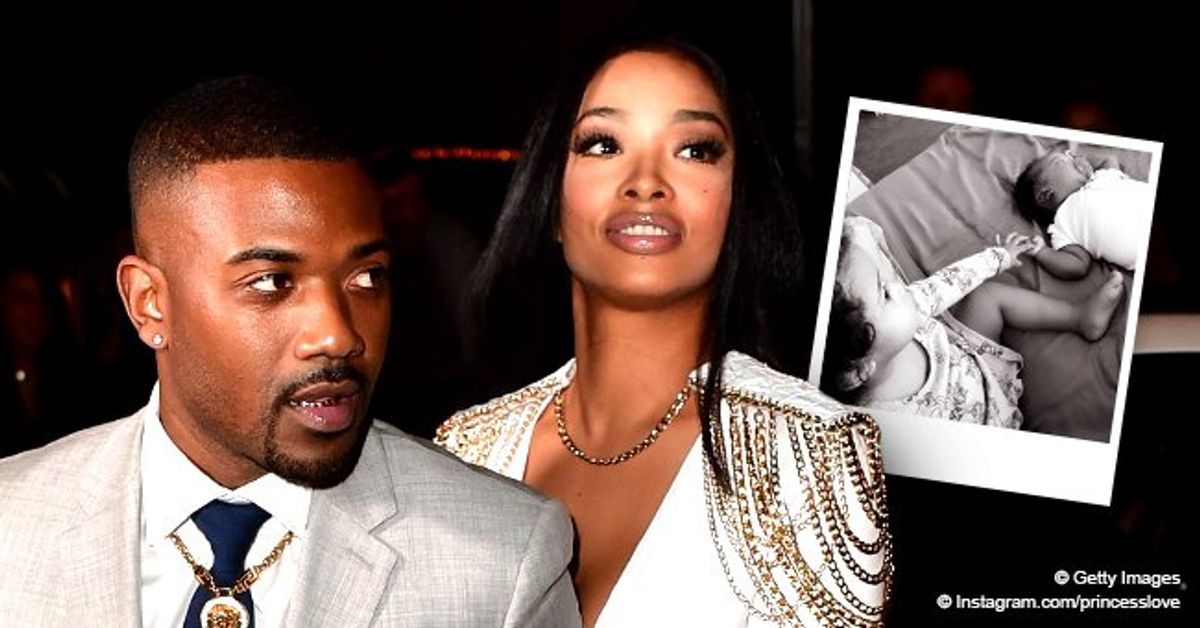 Ray J & Princess Love's Daughter Melody and Baby Son Epik Enjoy Bonding Moment in a Photo