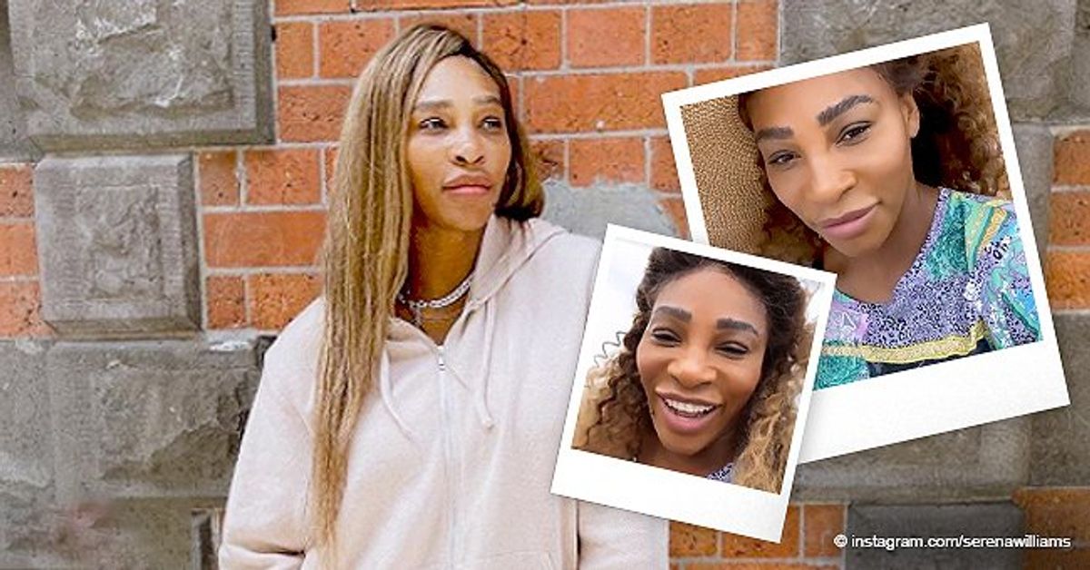 Serena Williams Looks Happy Flaunting Her Curly Hair as She Sports a ...