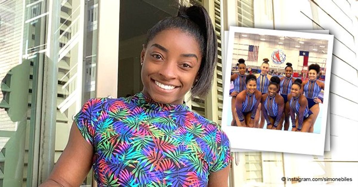 Simone Biles Dons a Sparkling Costume as She Gets Ready For the 2021 ...