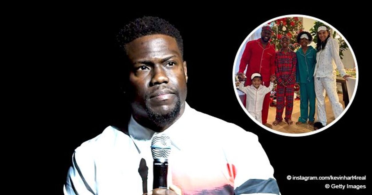 Kevin Hart Is All Smiles in Festive Photos With Wife and Children