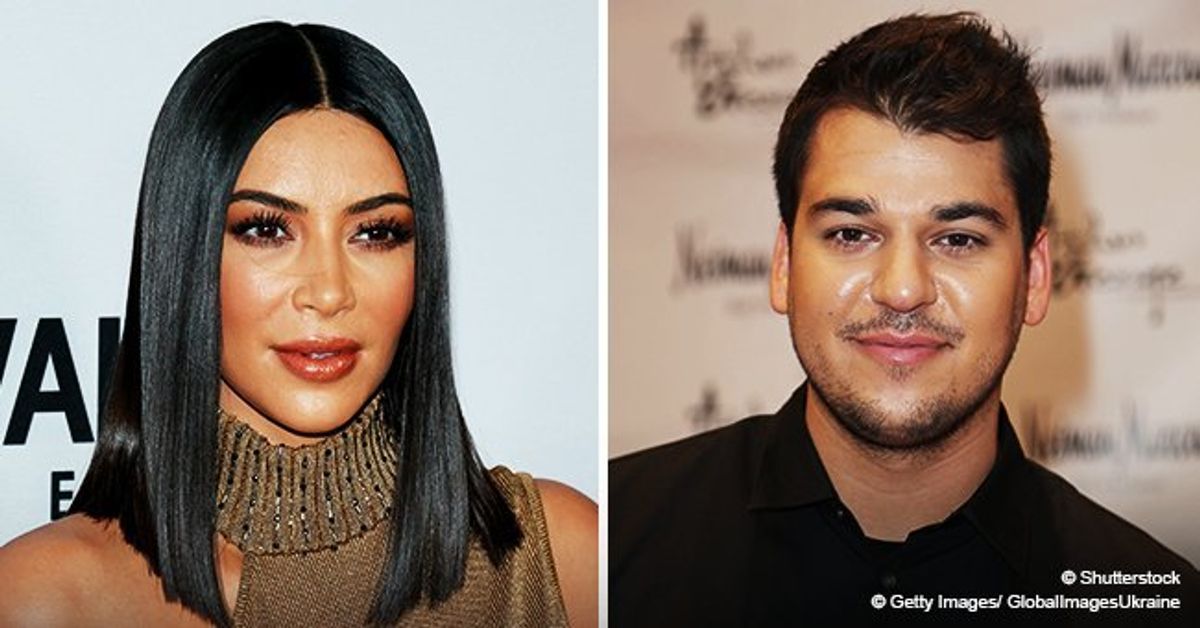 Kim Kardashian shares a throwback photo with her brother while ...