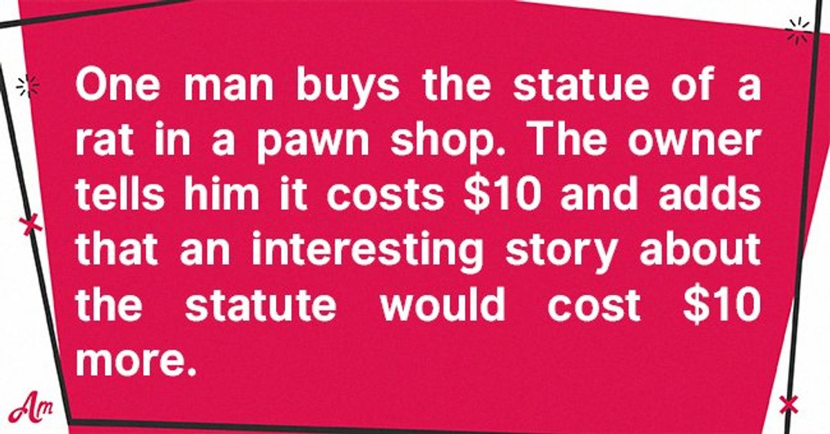 Daily Joke: A Man Buys the Statue of a Rat in a Pawn Shop