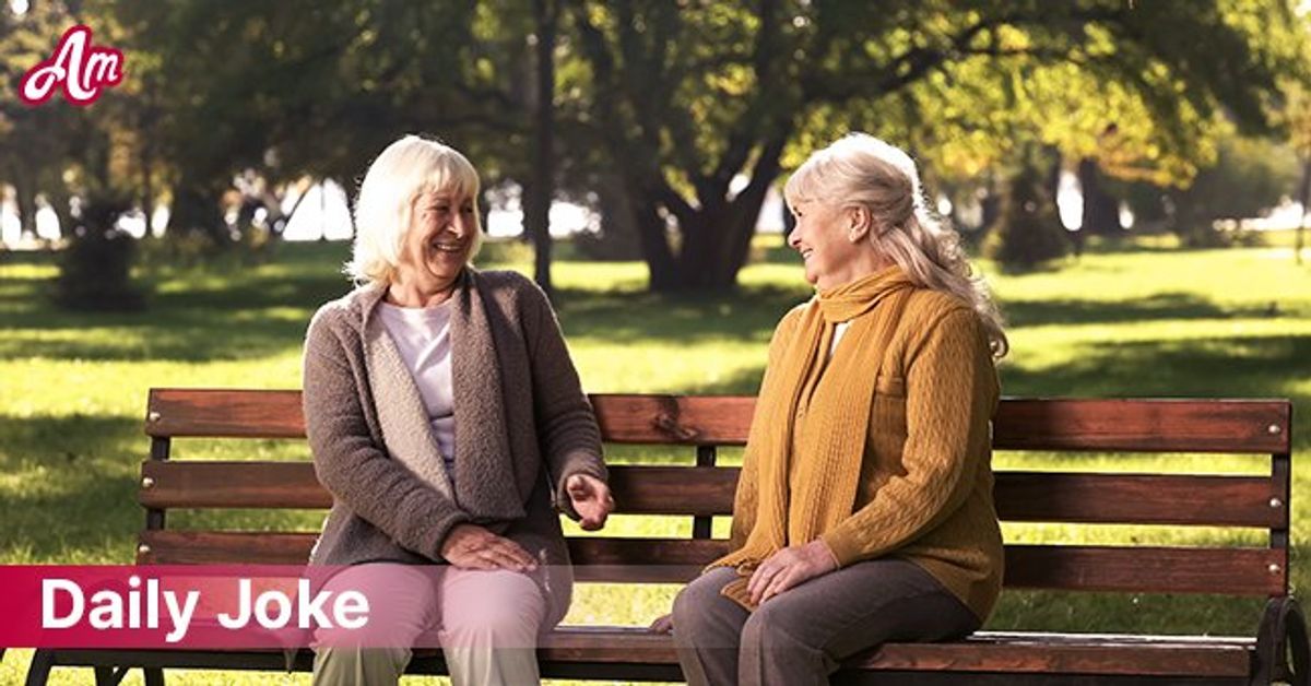Daily Joke: Two Elderly Ladies Were Sitting On a Park Bench during a ...
