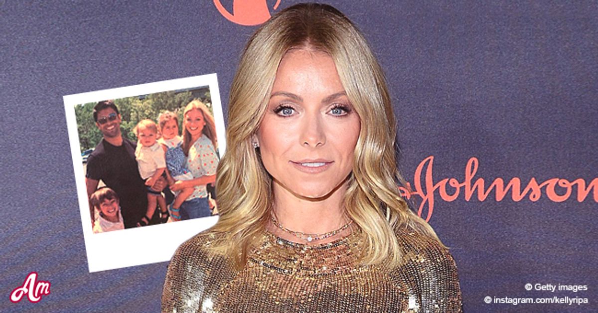 Kelly Ripa Shares Throwback Photo with Her Husband and Three Kids
