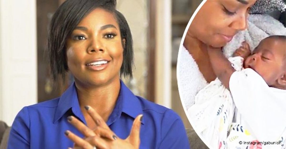 Gabrielle Union looks totally smitten as baby Kaavia reaches for her in ...