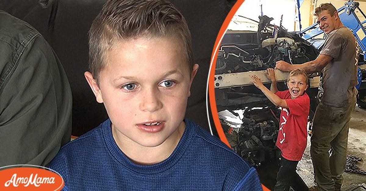 Little Boy Who Miraculously Saved Dad When a Vehicle Fell on Him ...