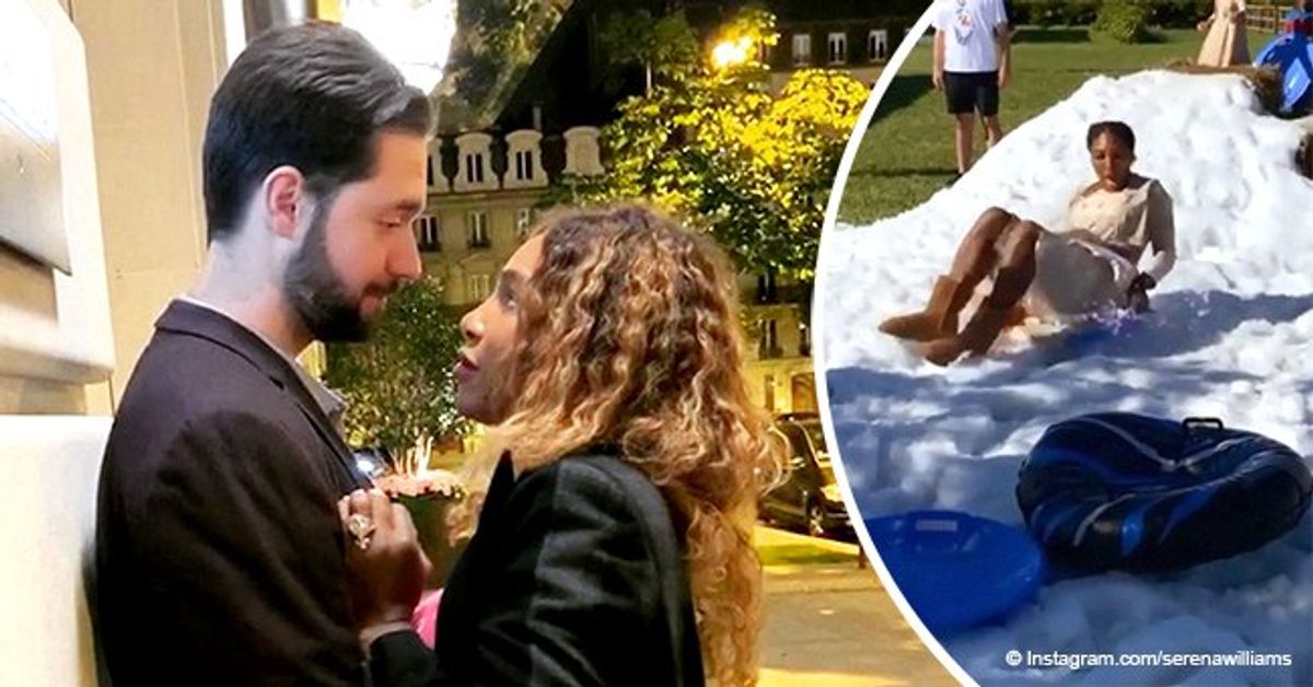 Serena Williams Sleds on Fake Snow in a Video Showing Her Cute Daughter ...