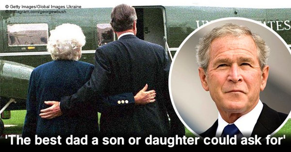 George W. Bush pays touching tribute to his late father after he passes ...