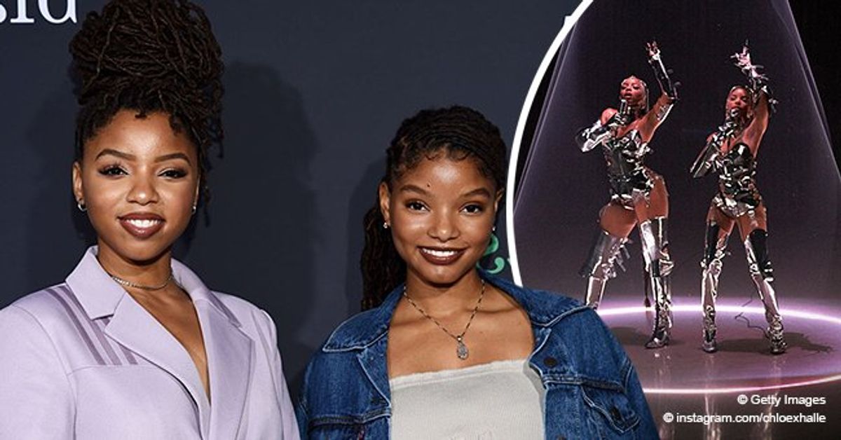 See the Stunning Futuristic Suits Chloe and Halle Wore at the 2020 MTV VMAs
