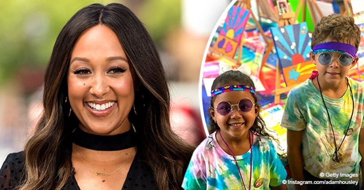 Tamera Mowry's Kids Aden and Ariah Sport Matching Hippie-Style Outfits ...